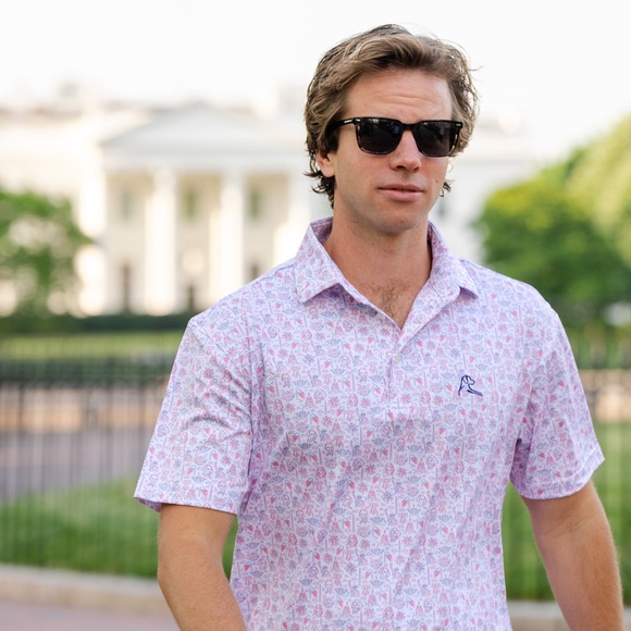 Rhoback | Shirts | Rhoback The American Polo Short Sleeve Performance ...